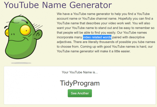 12 Top Free YouTube Name Generators in 2021