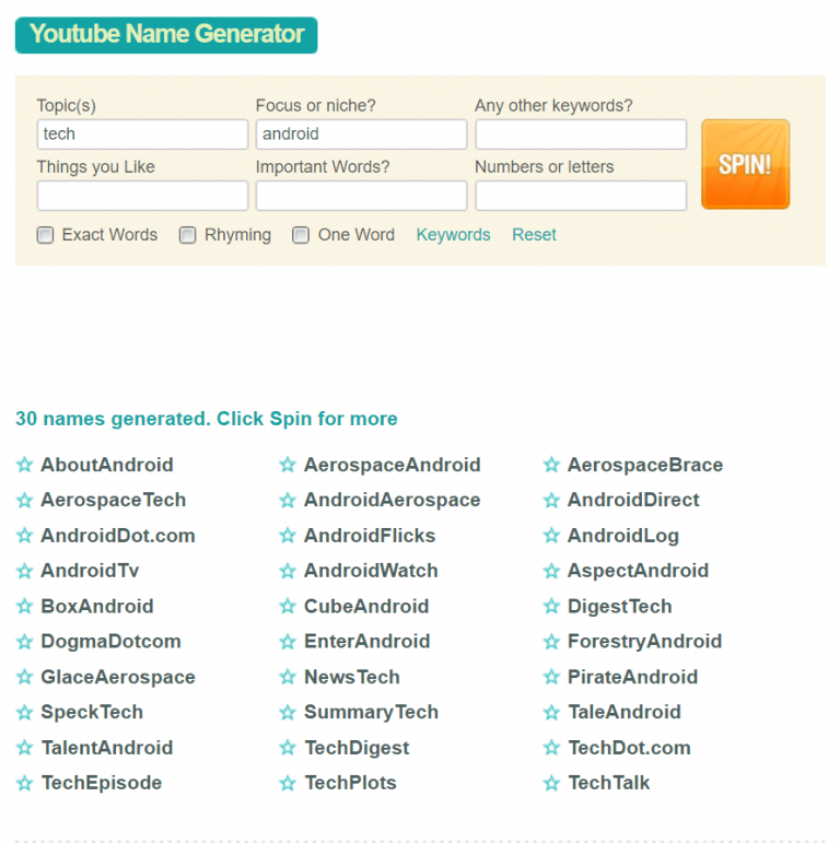 12 Top Free YouTube Name Generators in 2021