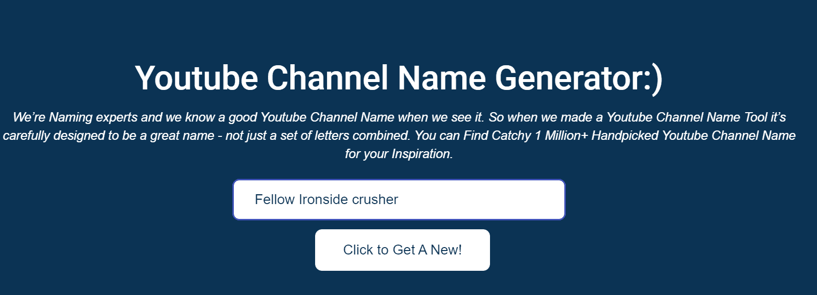 12 Top Free YouTube Name Generators in 2021