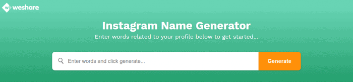 8 Best Free Instagram Name Generators in 2021 - Pixelied Blog